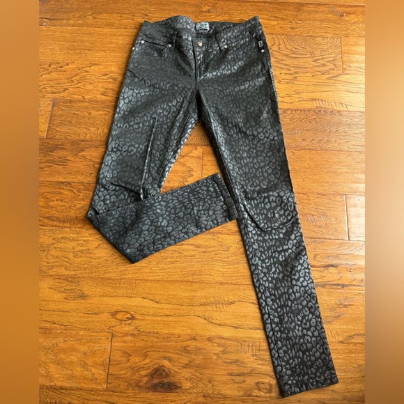 Tripp nyc | Jeans | Tripp Black Leopard Skinny Jeans | Poshmark